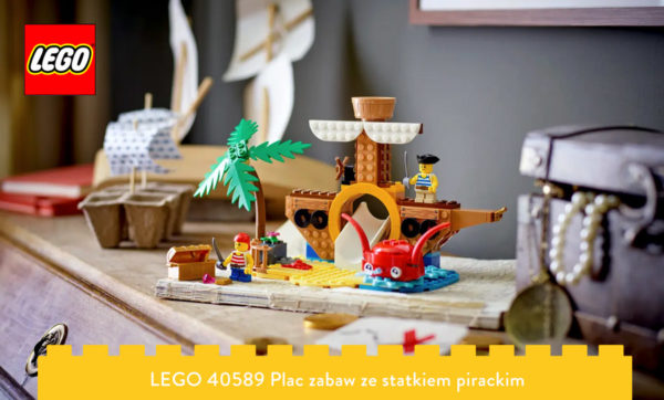 LEGO 40589 Plac zabaw ze statkiem pirackim
